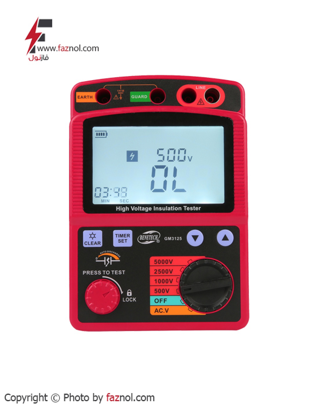 قیمت میگر 5000 ولت | تستر عایقی | BENTECH